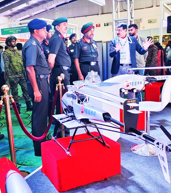 Biggen Technologies Unveils Chakra UAV Helicopters at Coimbatore Army ...